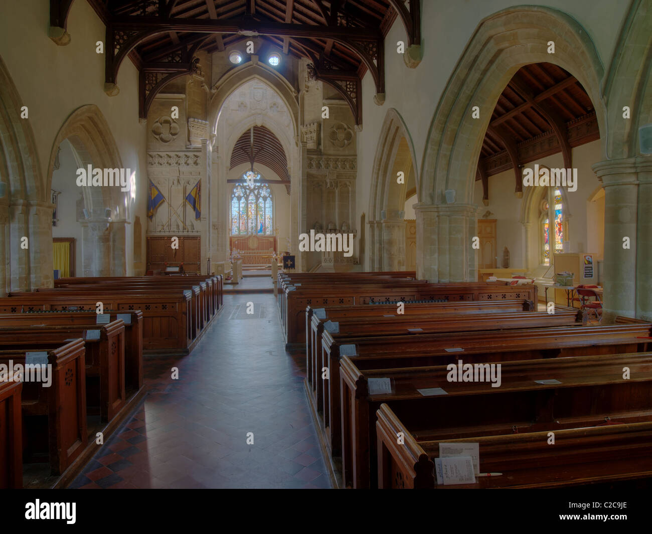 St Sampsons church, Interior, Cricklade, Wiltshire Stock Photo - Alamy