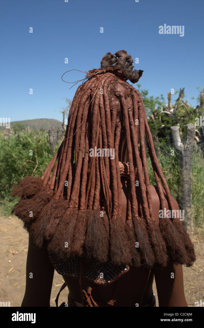 Hair of Himba girl, Namibia Stock Photo - Alamy
