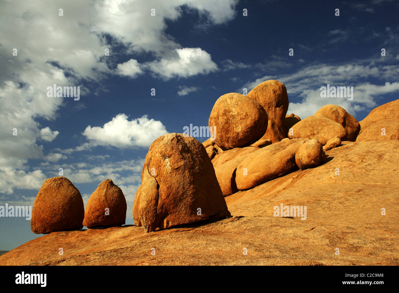 Granite rock formations in Bushman´s Paradise, Namib desert, Namibia ...
