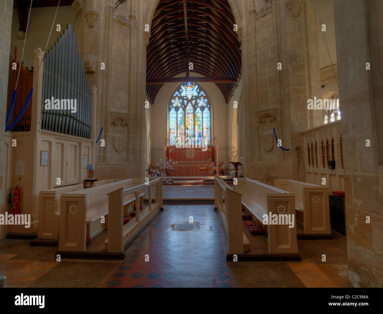 St Sampsons church, Interior, Cricklade, Wiltshire Stock Photo - Alamy
