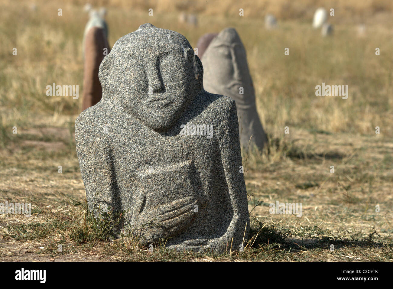 Turkic stone statues hi-res stock photography and images - Alamy
