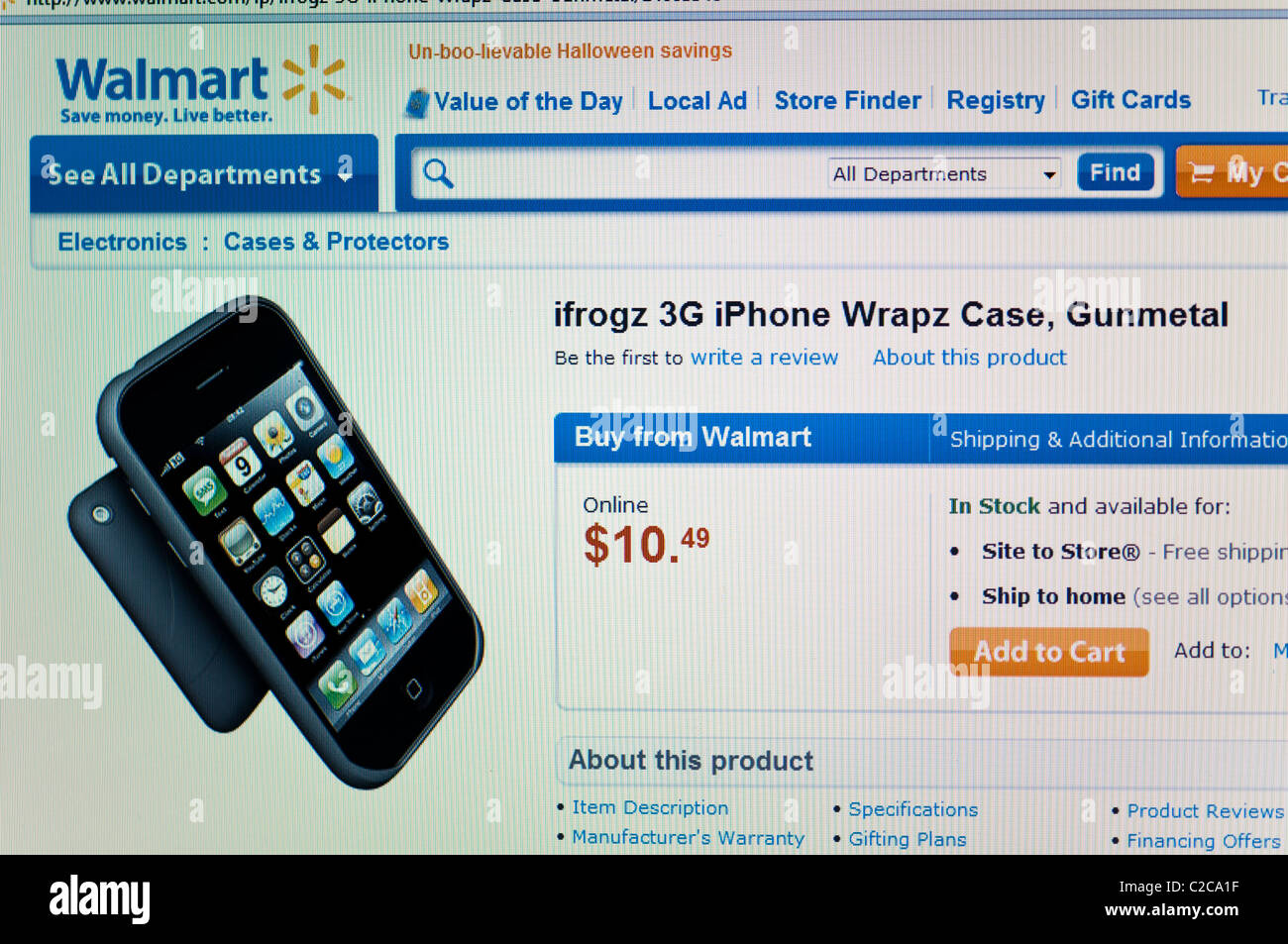 Walmart website screenshot Stock Photo - Alamy
