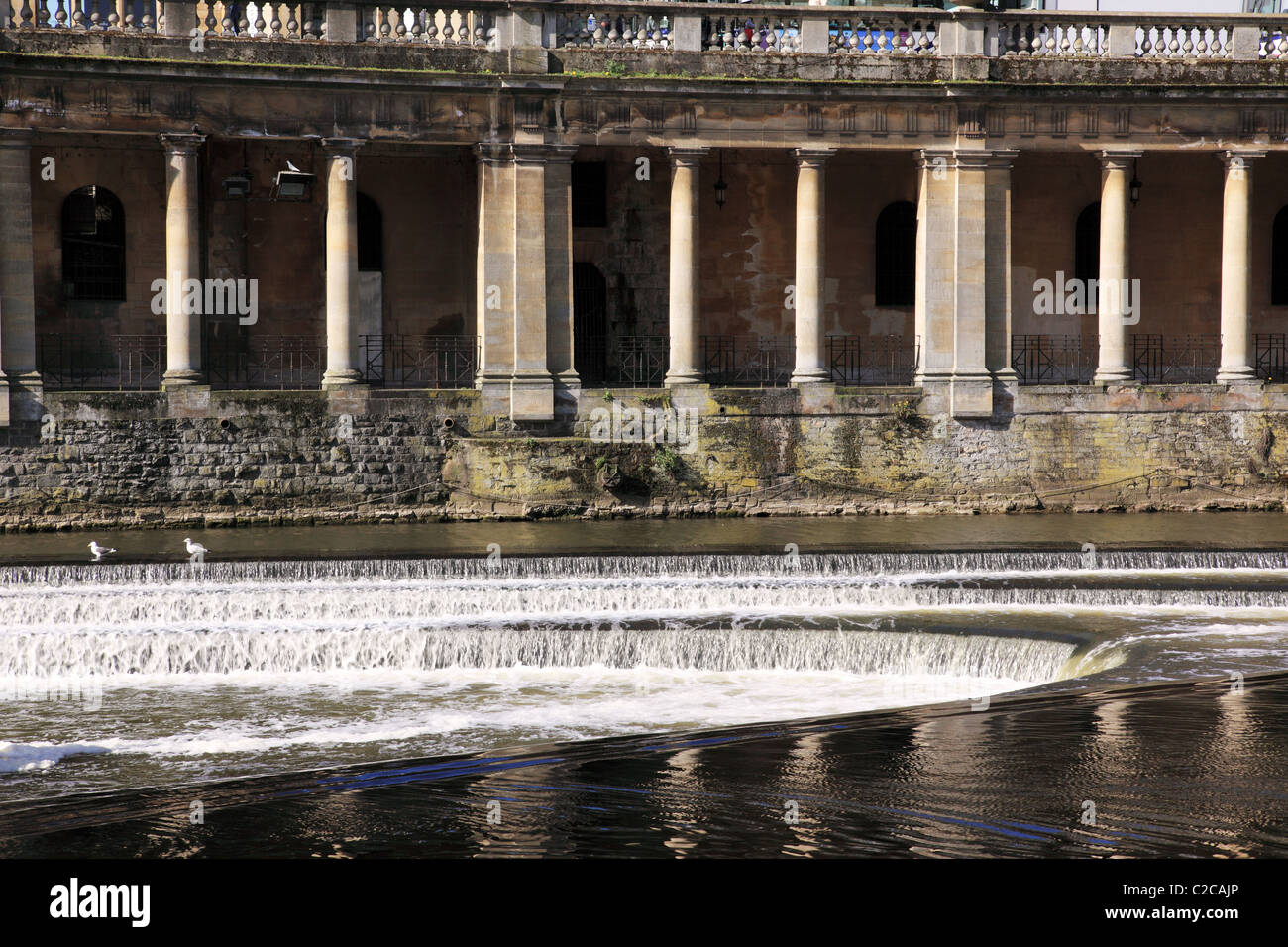 Pulteney weir, Bath, England Stock Photo - Alamy