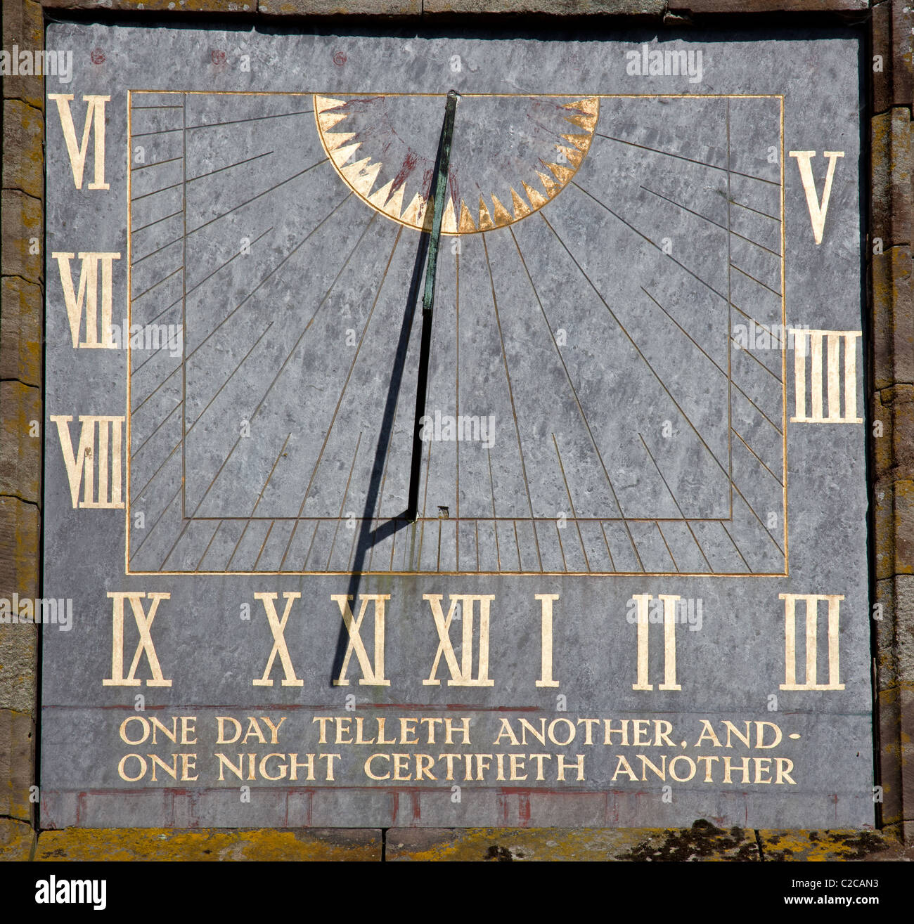 The sundial above the entrance to St peter and St paul's Church ...