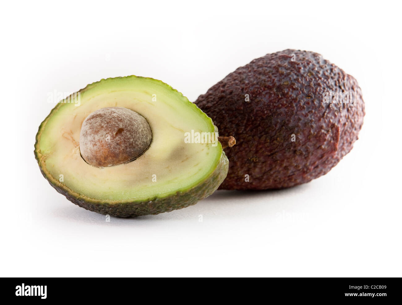 Tropical Fruit Avocado - opened and unopened Stock Photo - Alamy