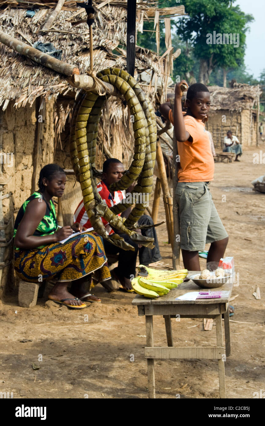 A refugee camp ,Betou ,Ubangi River ,Republic of Congo Stock Photo - Alamy