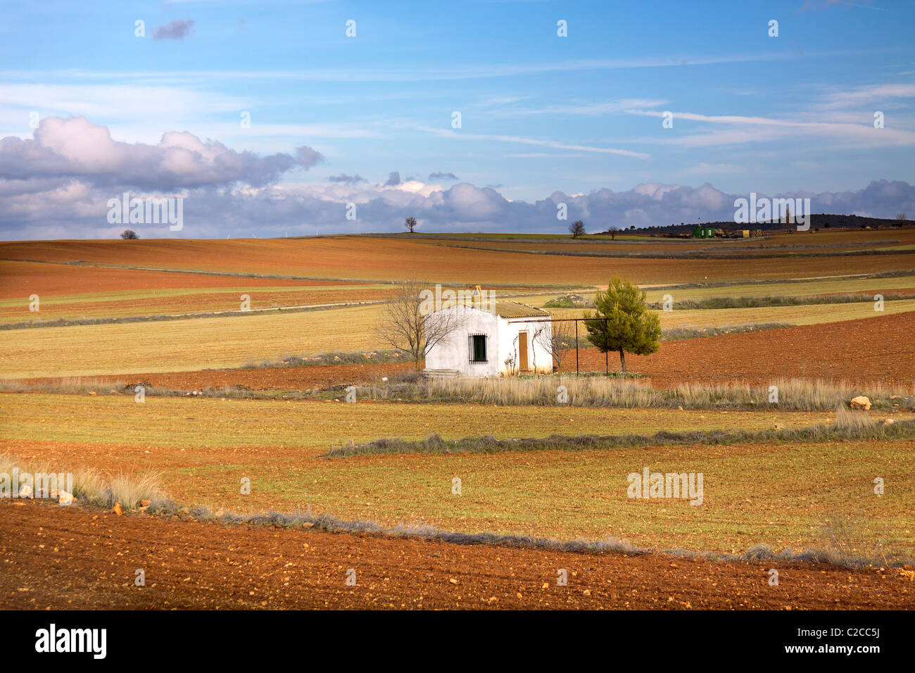 Winter landscape in Castilla (Spain Stock Photo - Alamy