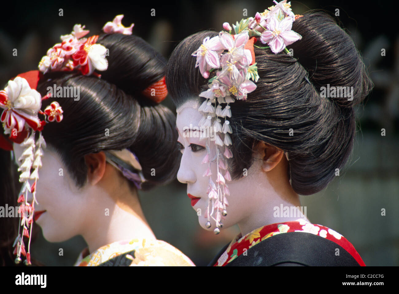 Geishas, Kiyomizu Temple, Kyoto, Honshu Island, Japan Stock Photo - Alamy