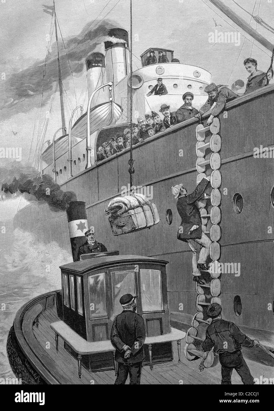 Passenger ship Black and White Stock Photos & Images - Alamy