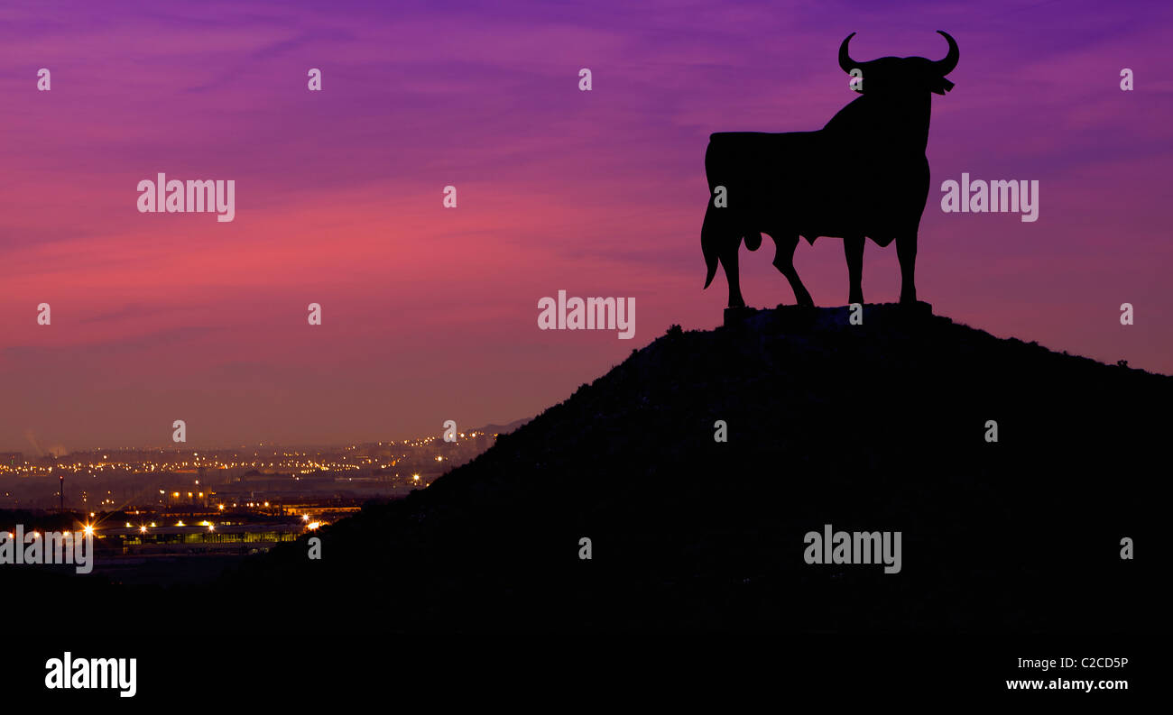 The bull, spanish symbol. Aragon, Spain Stock Photo - Alamy
