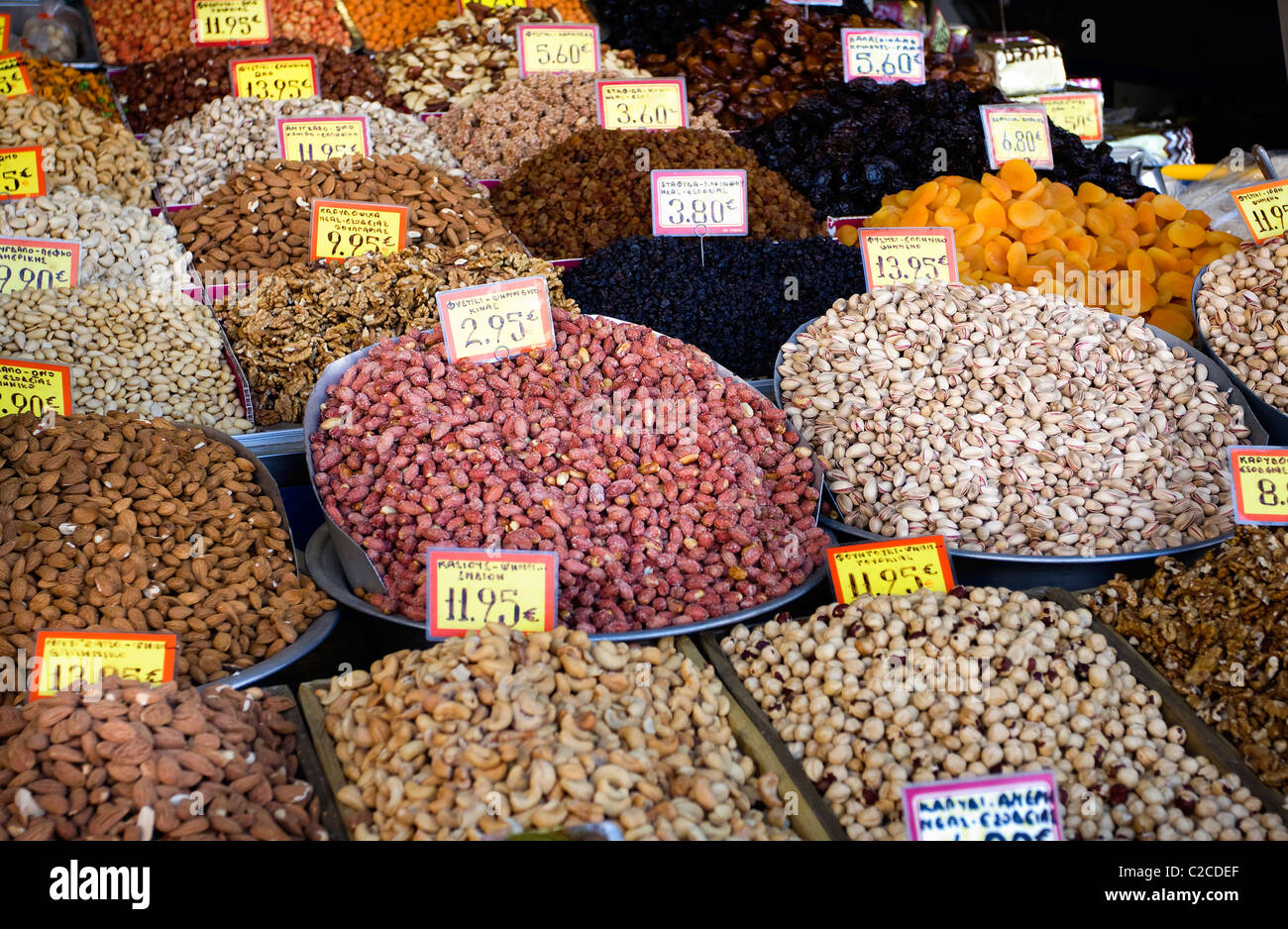 Street market products Stock Photo - Alamy