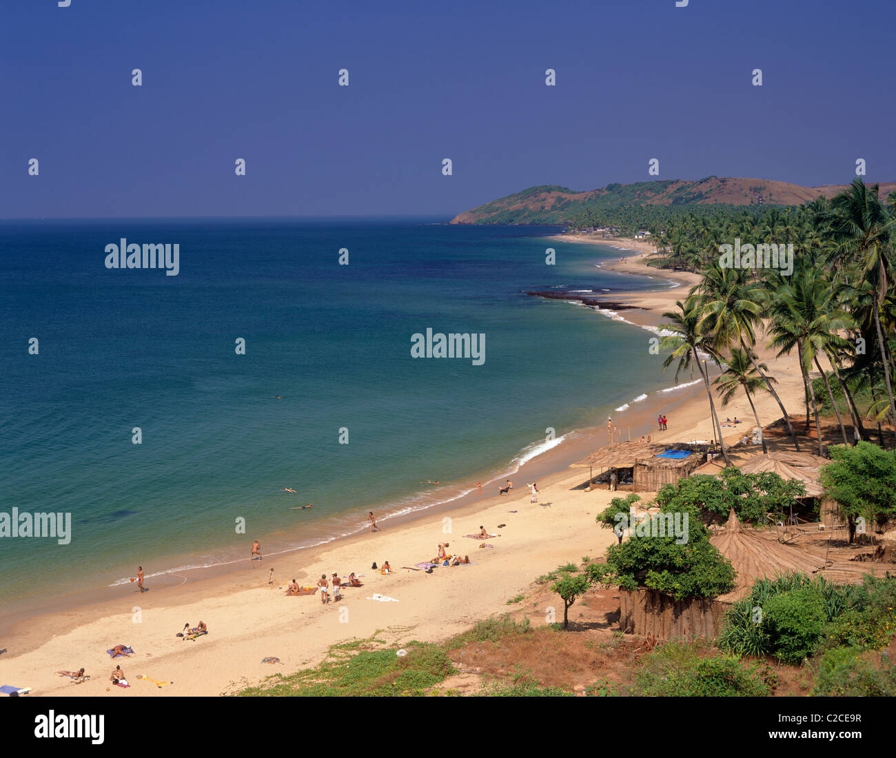 Anjuna Beach Goa India Stock Photo - Alamy