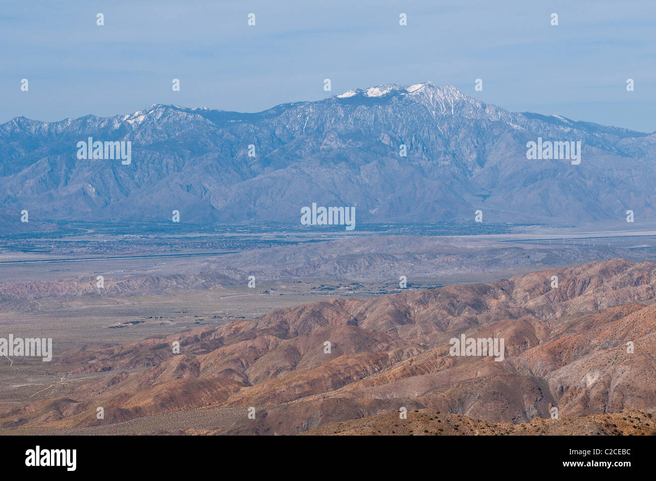 California. View of the Coachella Valley from Keys View, Joshua Tree ...