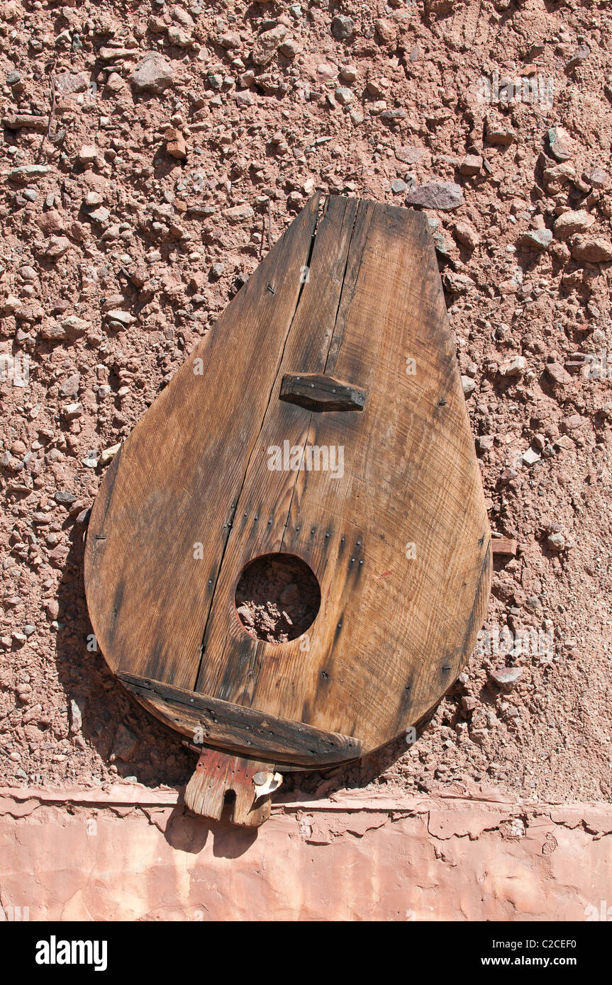 California. Old bellows at Calico Ghost Town near Barstow Stock Photo ...