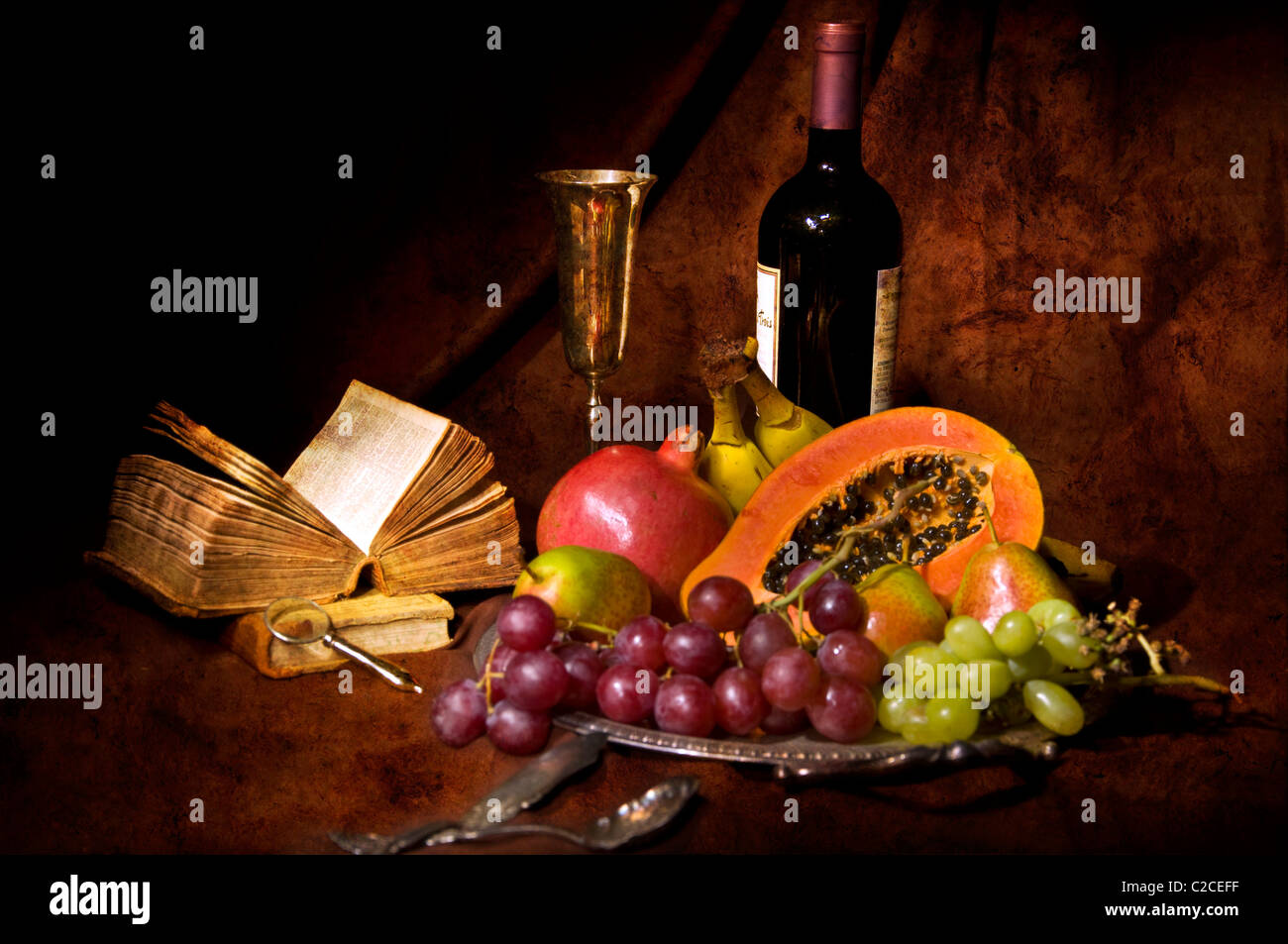 Still life with food Stock Photo - Alamy