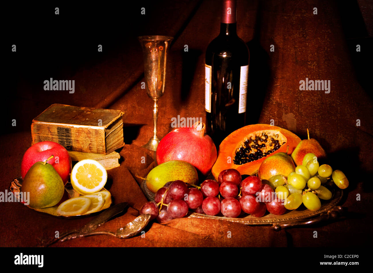 Still life with food Stock Photo - Alamy