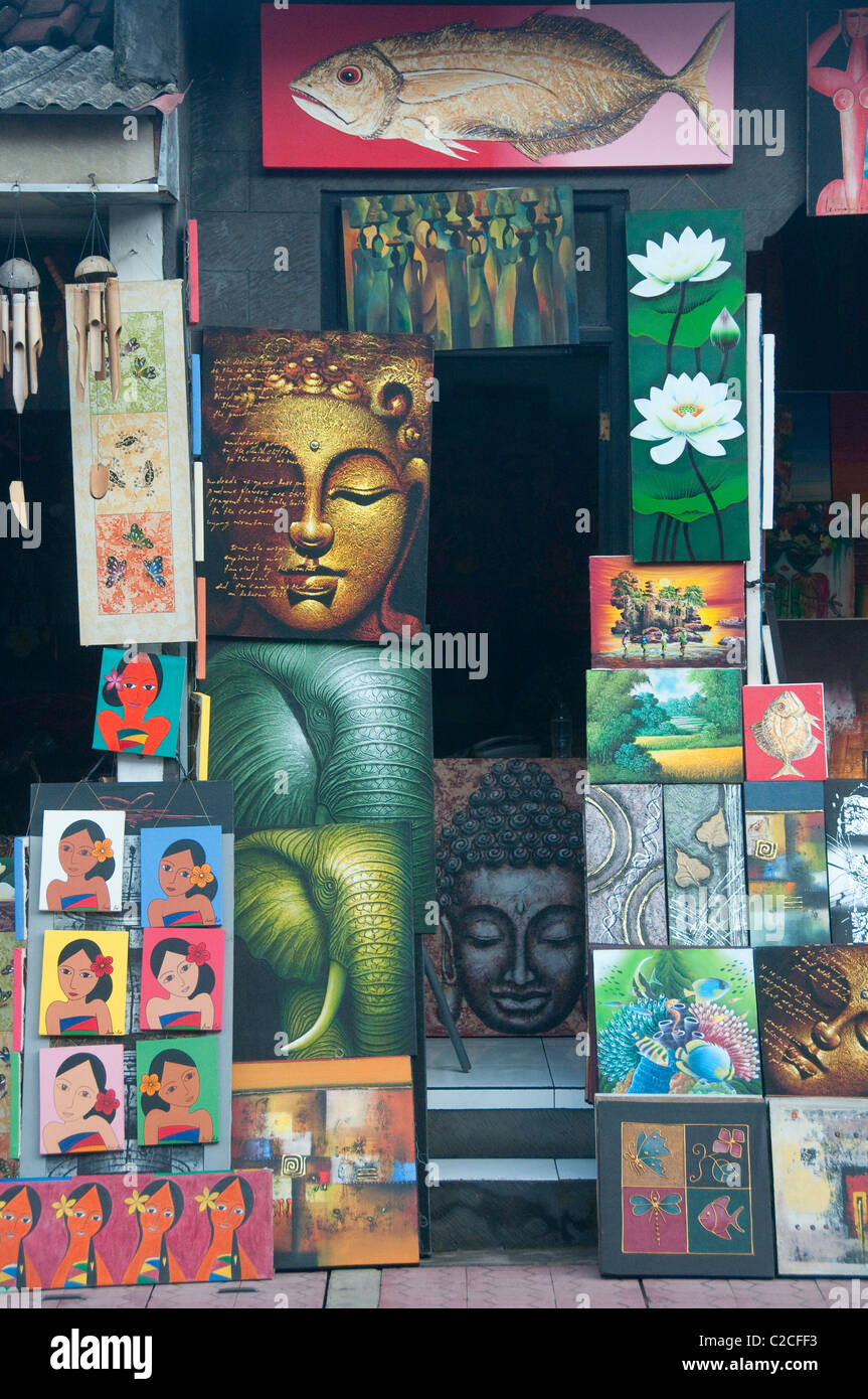 Bali art painting hi-res stock photography and images - Alamy