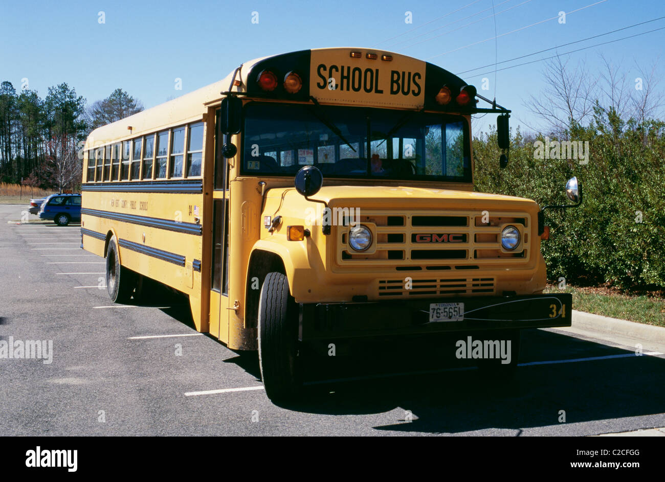 School Bus Virginia USA Stock Photo - Alamy