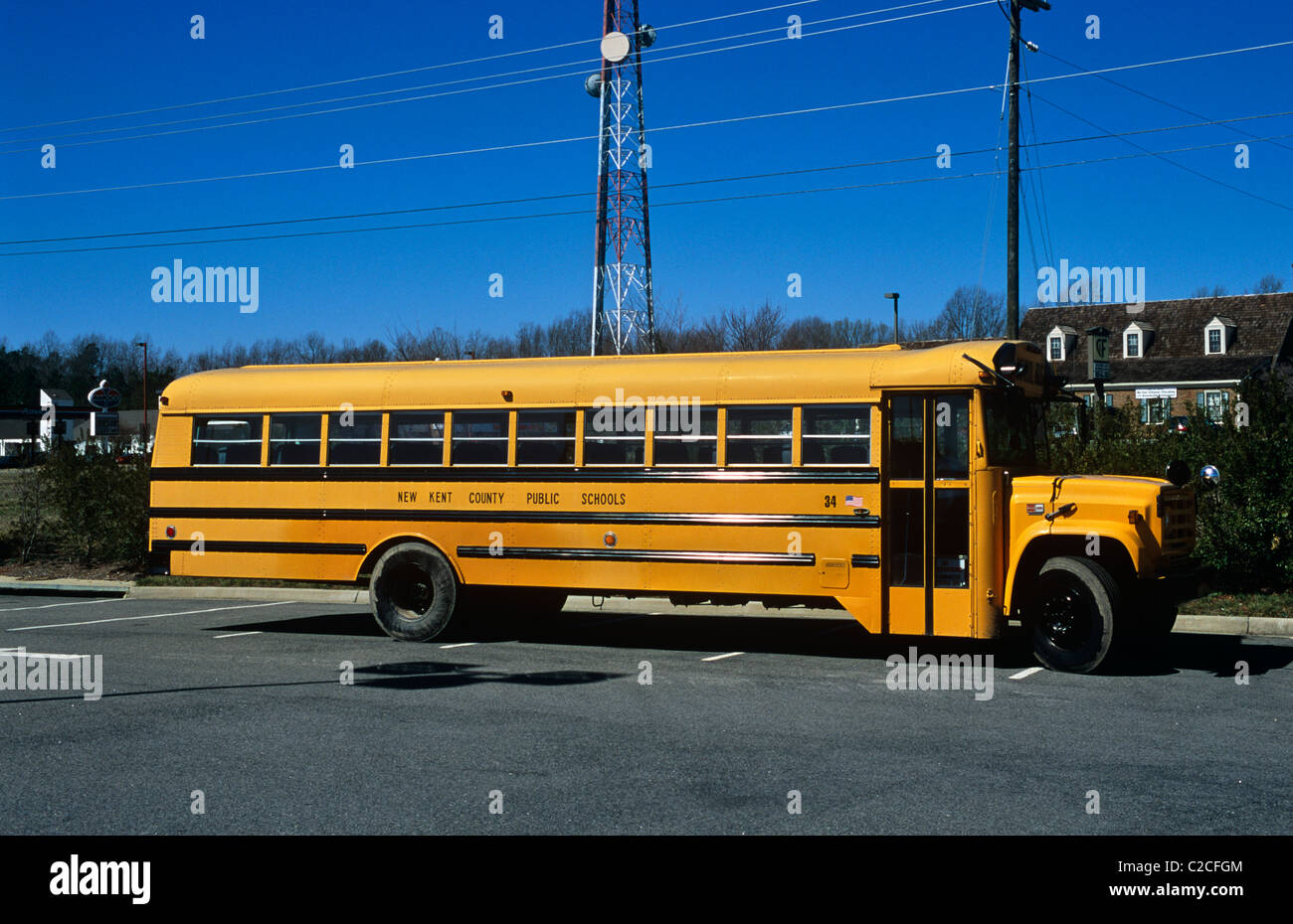 School Bus Virginia USA Stock Photo - Alamy
