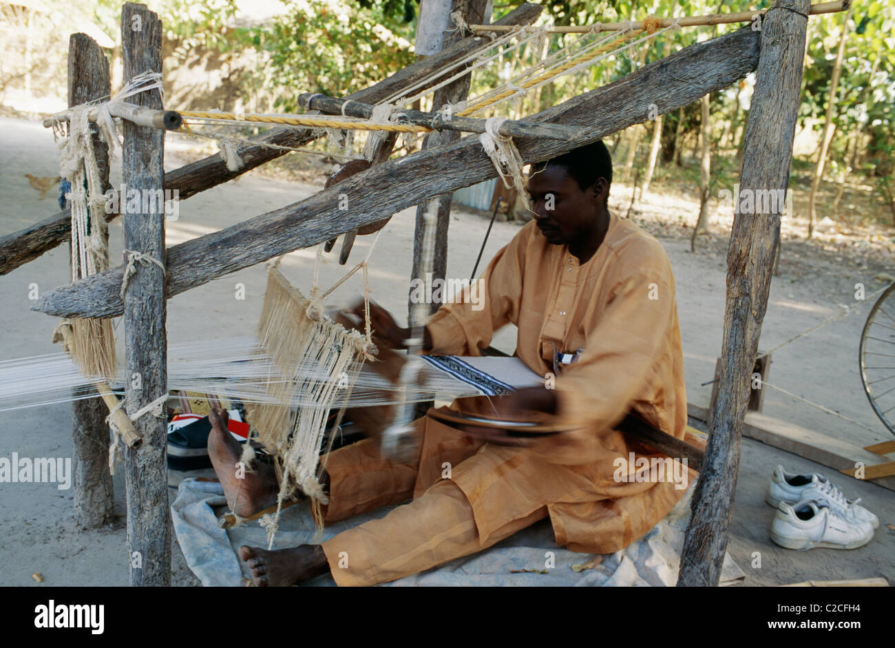 Hand Loom Gambia Stock Photo - Alamy