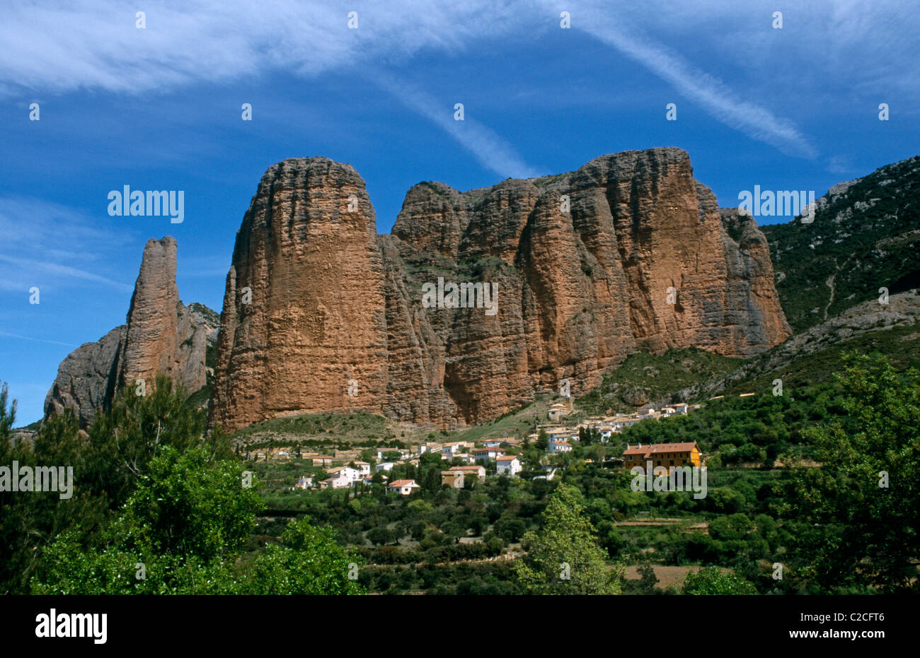 Riglos Aragon Spain Stock Photo - Alamy