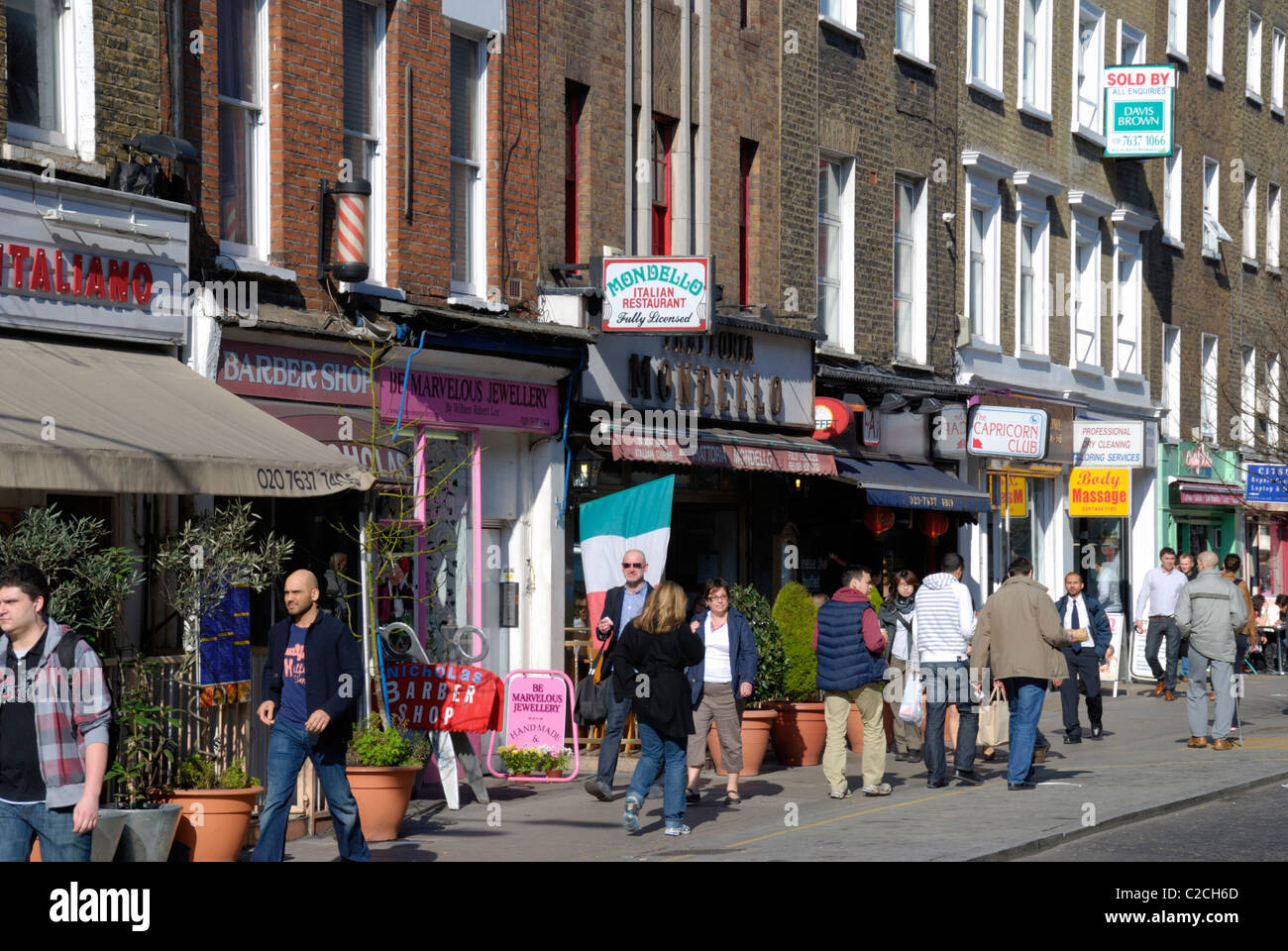 Goodge Street, Fitzrovia, London, England Stock Photo - Alamy