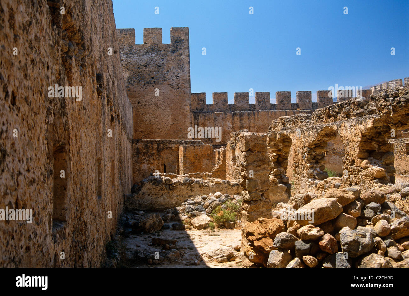 Frangokastello Crete Greece Stock Photo - Alamy