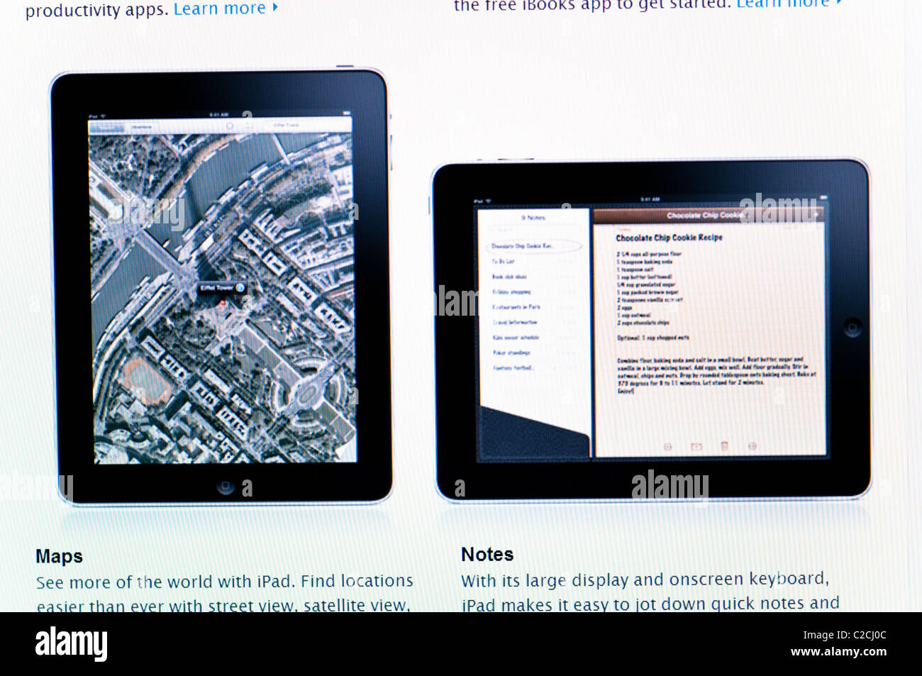 iPad store website online screenshot Stock Photo - Alamy