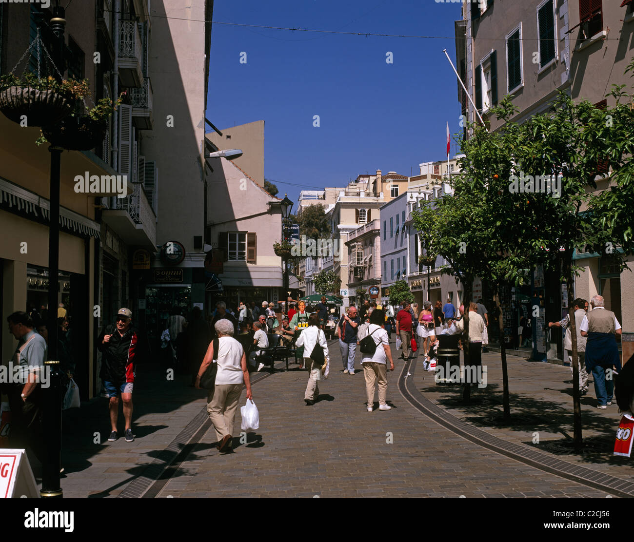 Gibraltar Town Gibraltar Stock Photo - Alamy