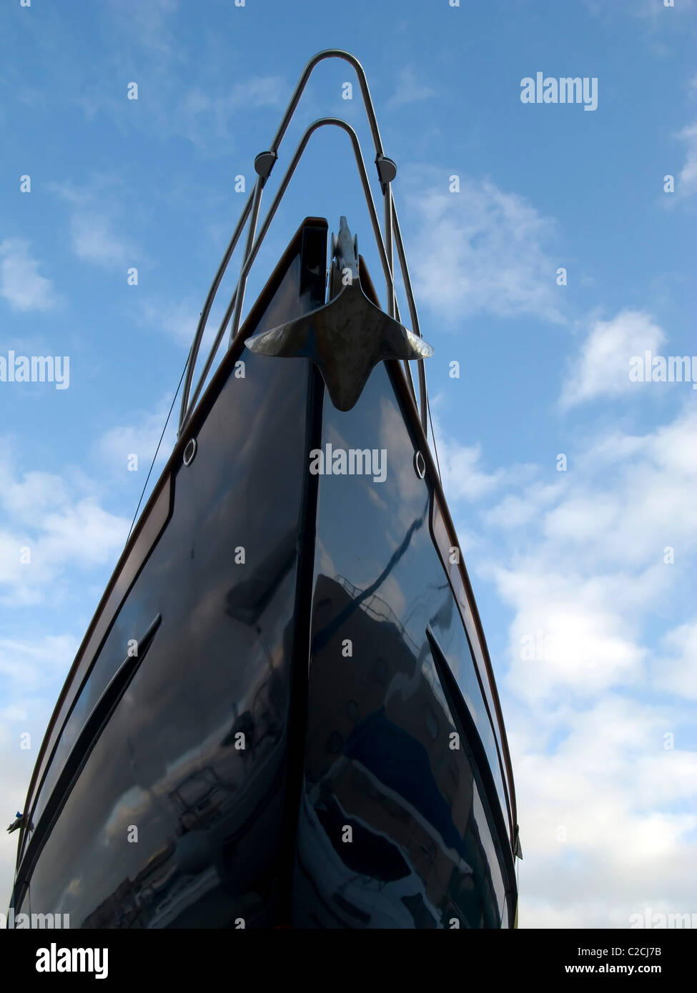 Front side of a yacht Stock Photo - Alamy