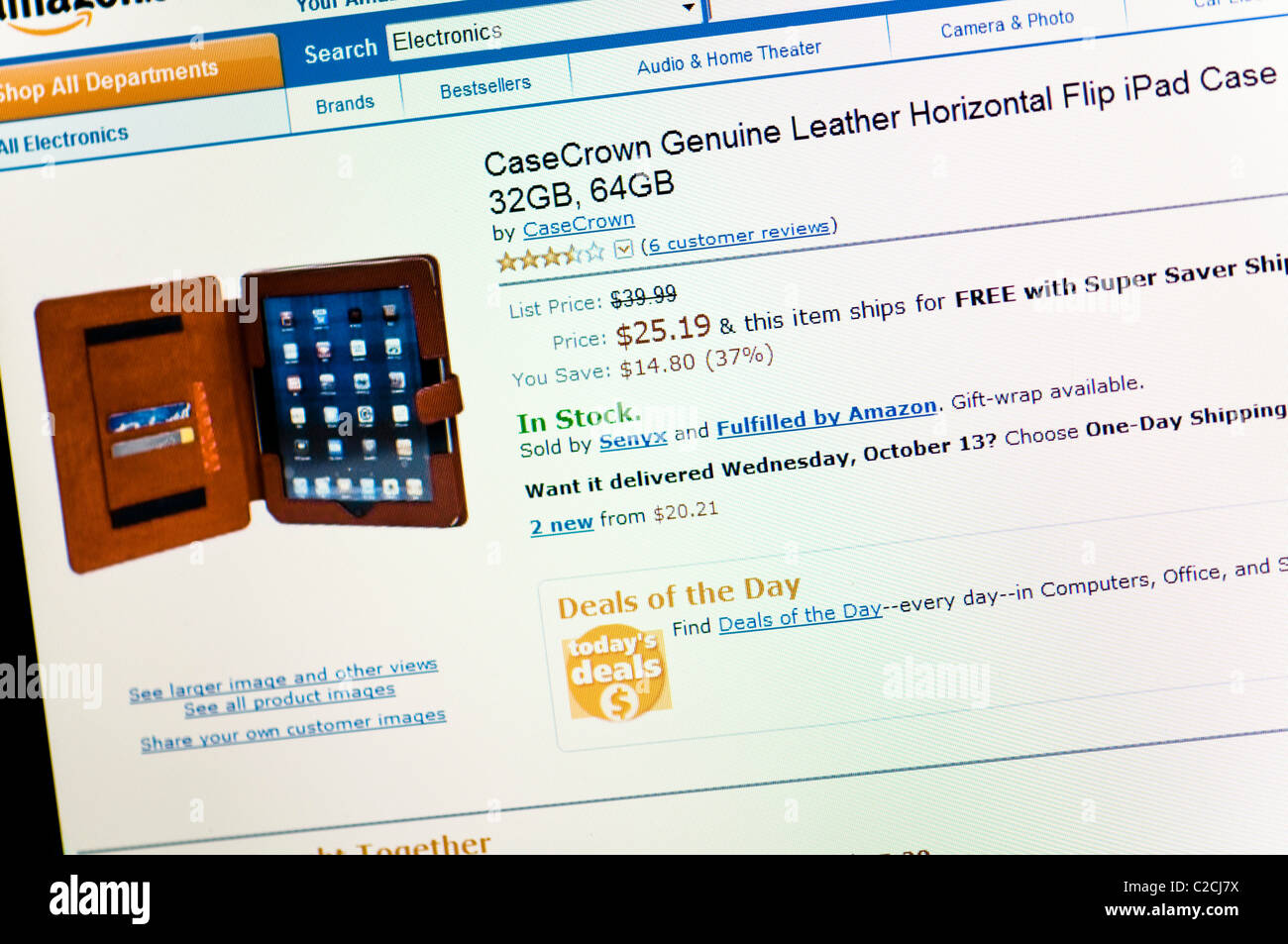 Amazon website screenshot Stock Photo - Alamy