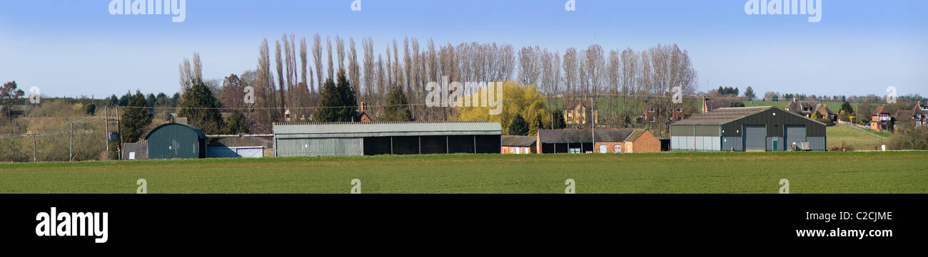 farm farming agriculture buildings field Stock Photo - Alamy