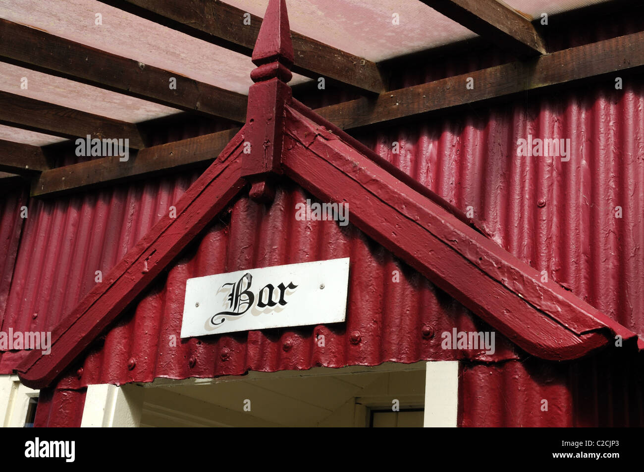 Entrance to the Bar of Tafarn Sinc Rosebush Preseli Hills Pembrokeshire ...