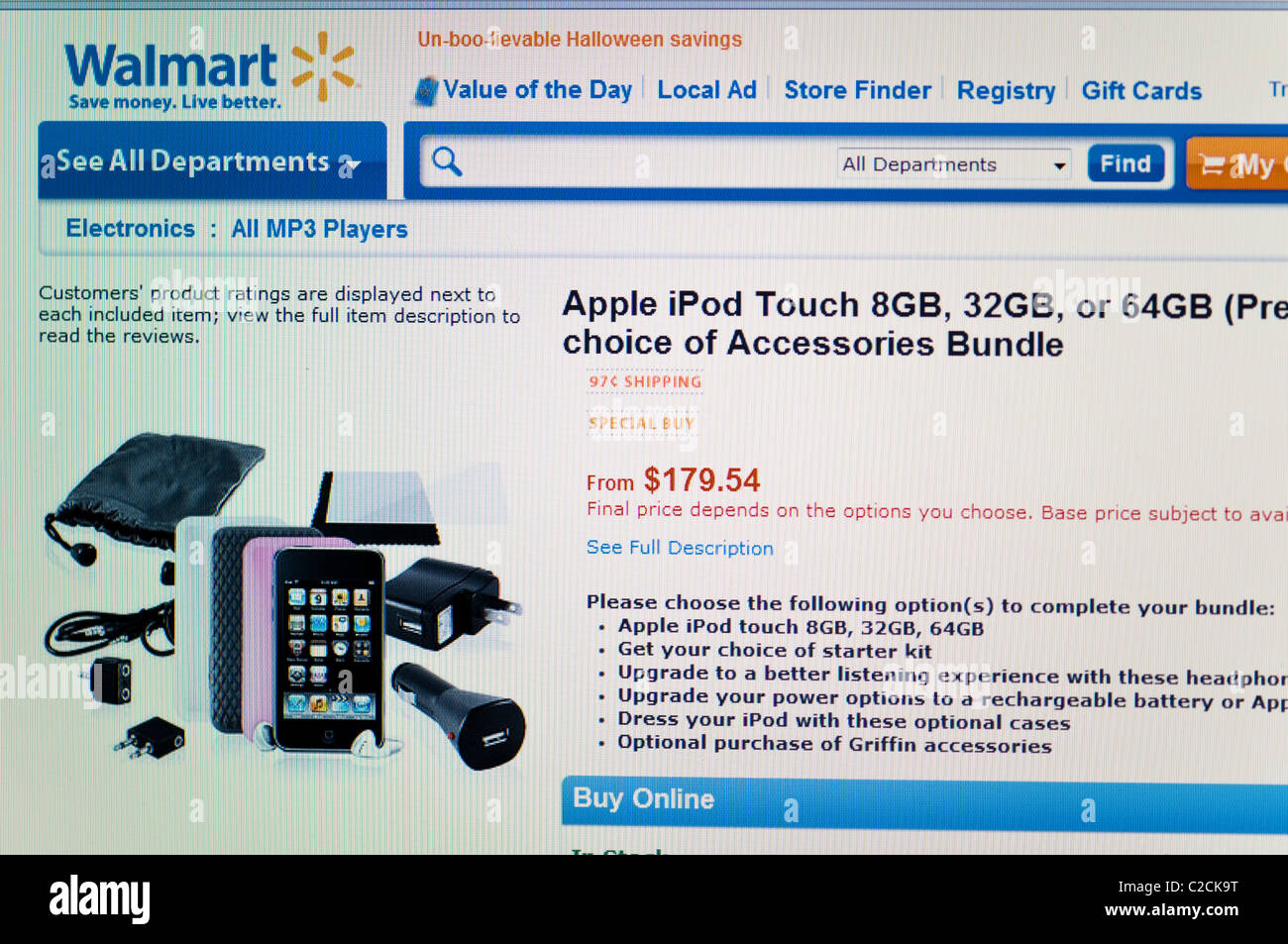 Walmart website screenshot Stock Photo - Alamy