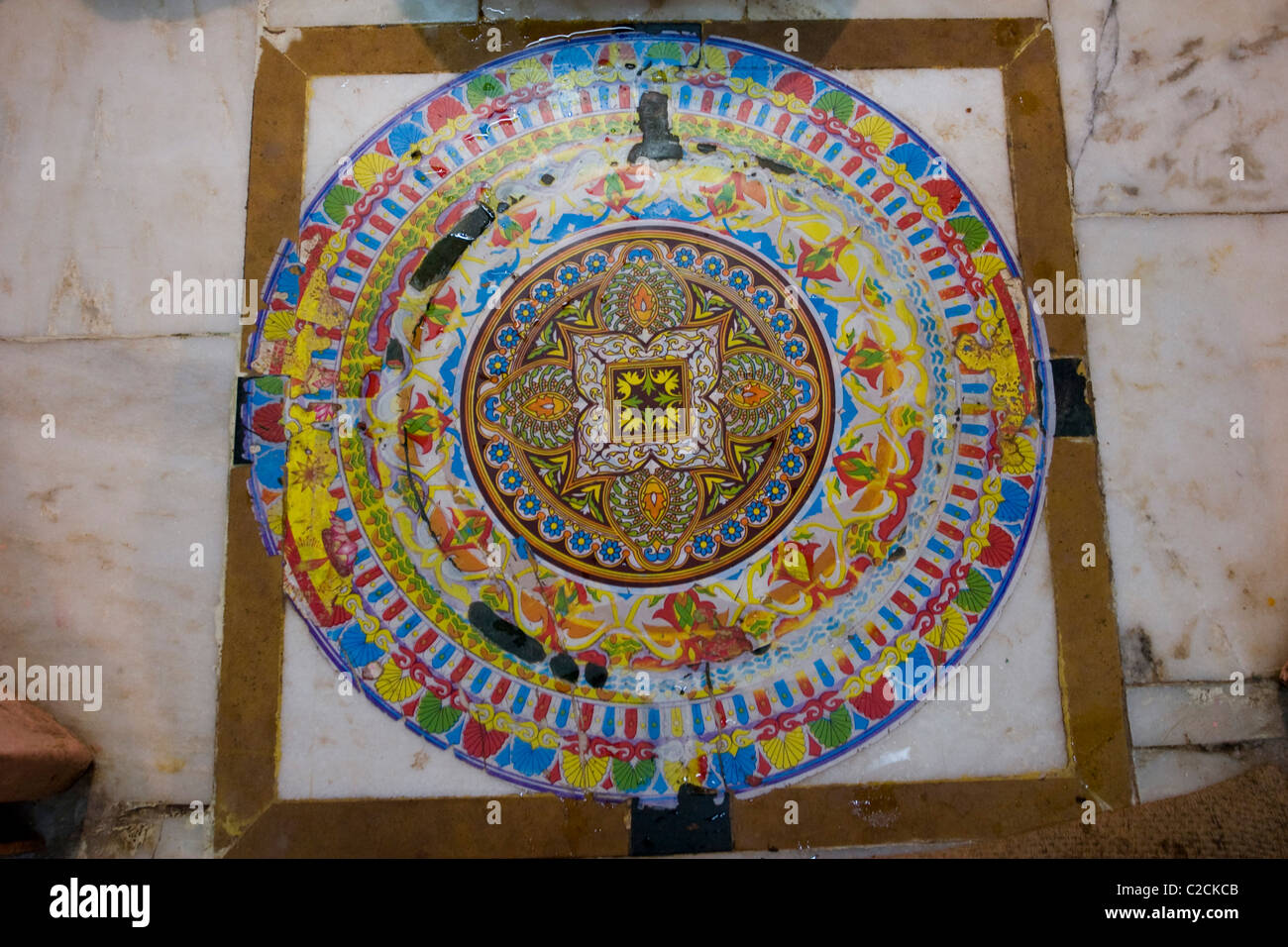 A diagram inside a Hindu temple in Phalodi, Rajasthan Stock Photo - Alamy