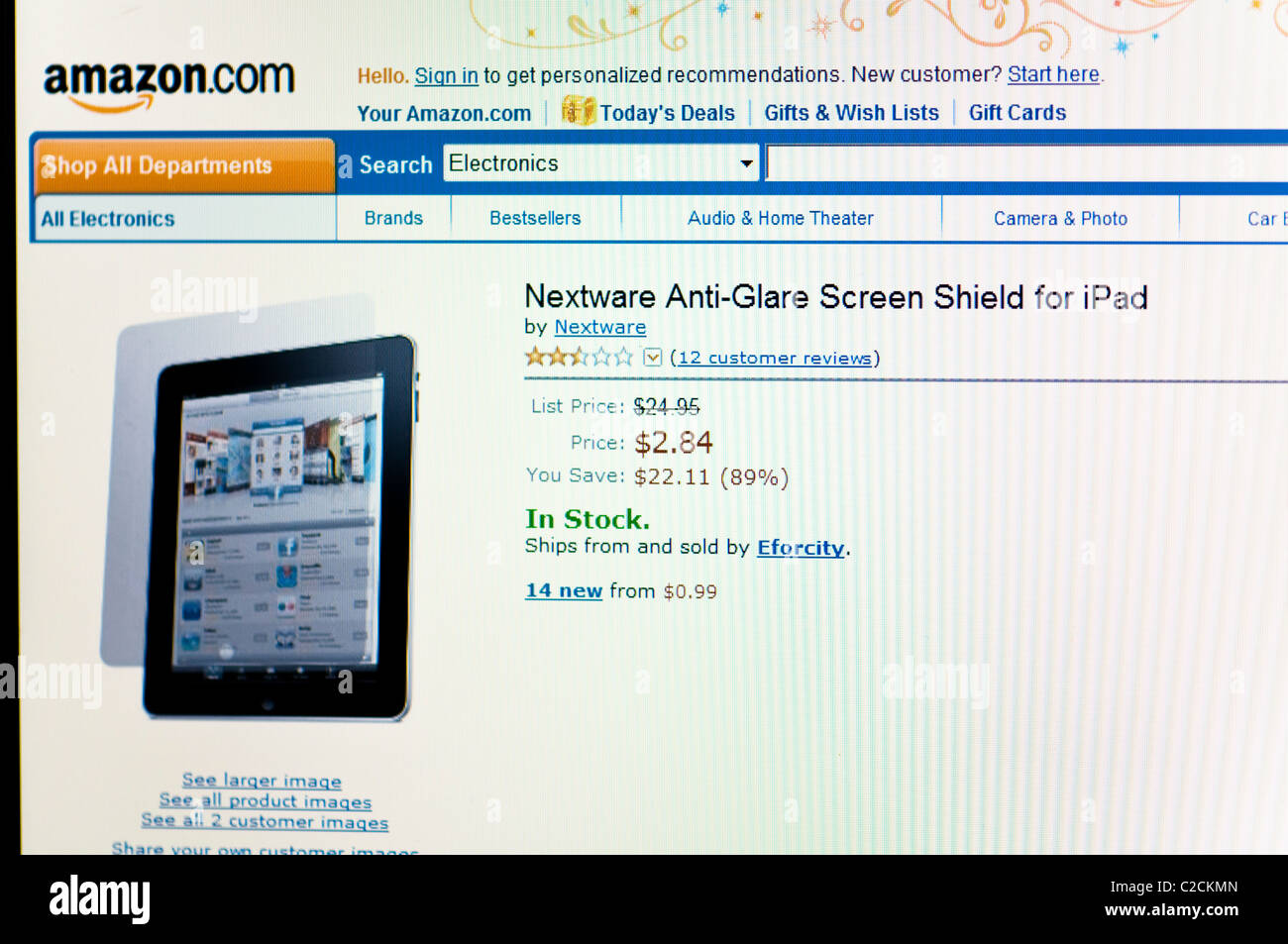 Amazon website screen hi-res stock photography and images - Alamy