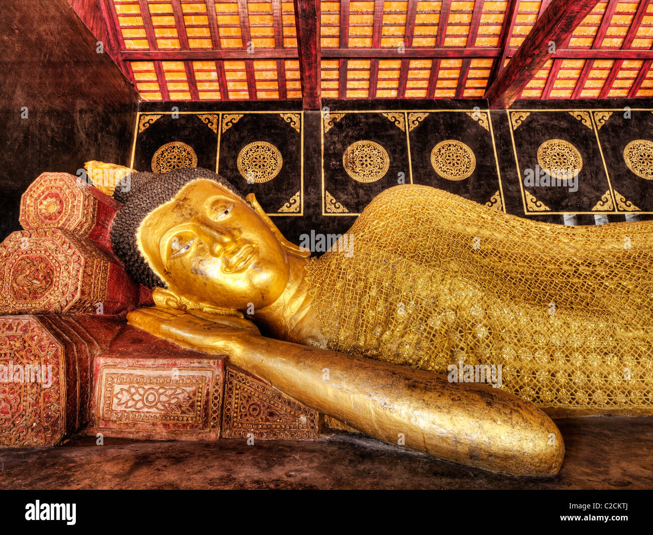 Thailand buddha lying hi-res stock photography and images - Alamy