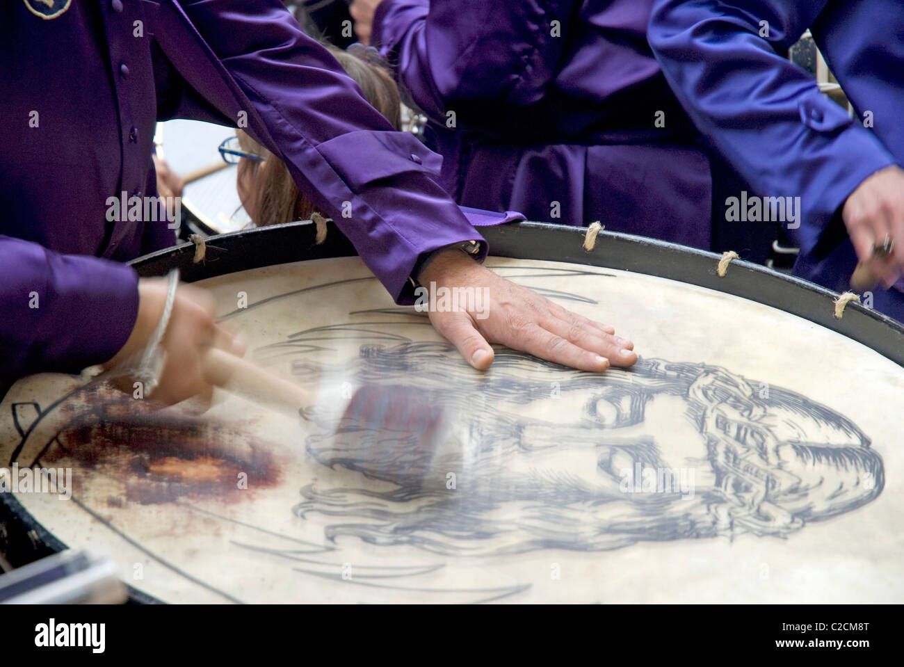 Tamborrada´, Holy Week. Calanda. Teruel province. Spain Stock Photo - Alamy