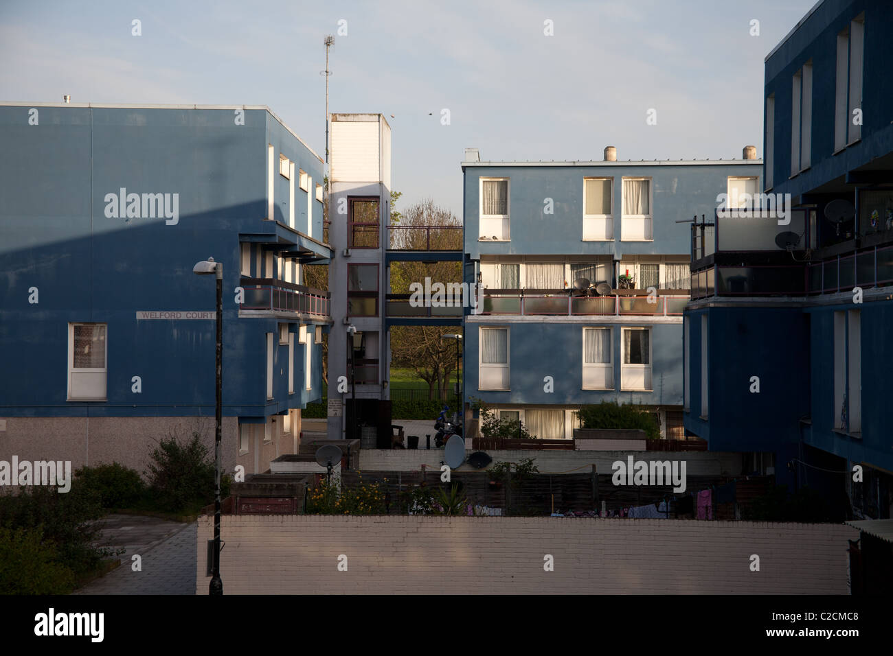 Housing estate in south London Stock Photo - Alamy