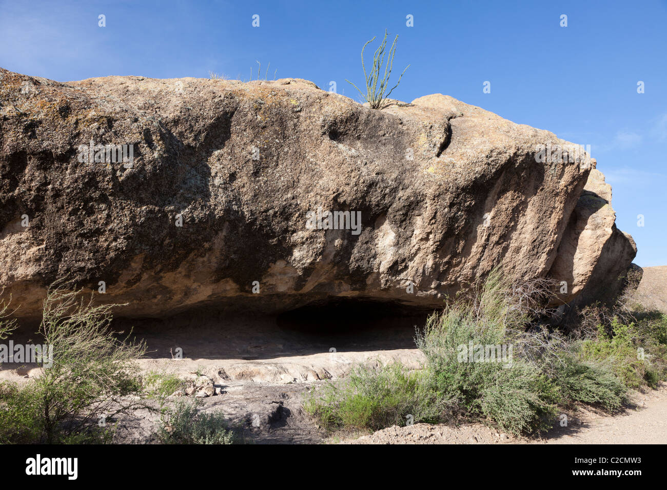 Cuevas Amarillas rock shelter used by prehistoric native americans Big ...