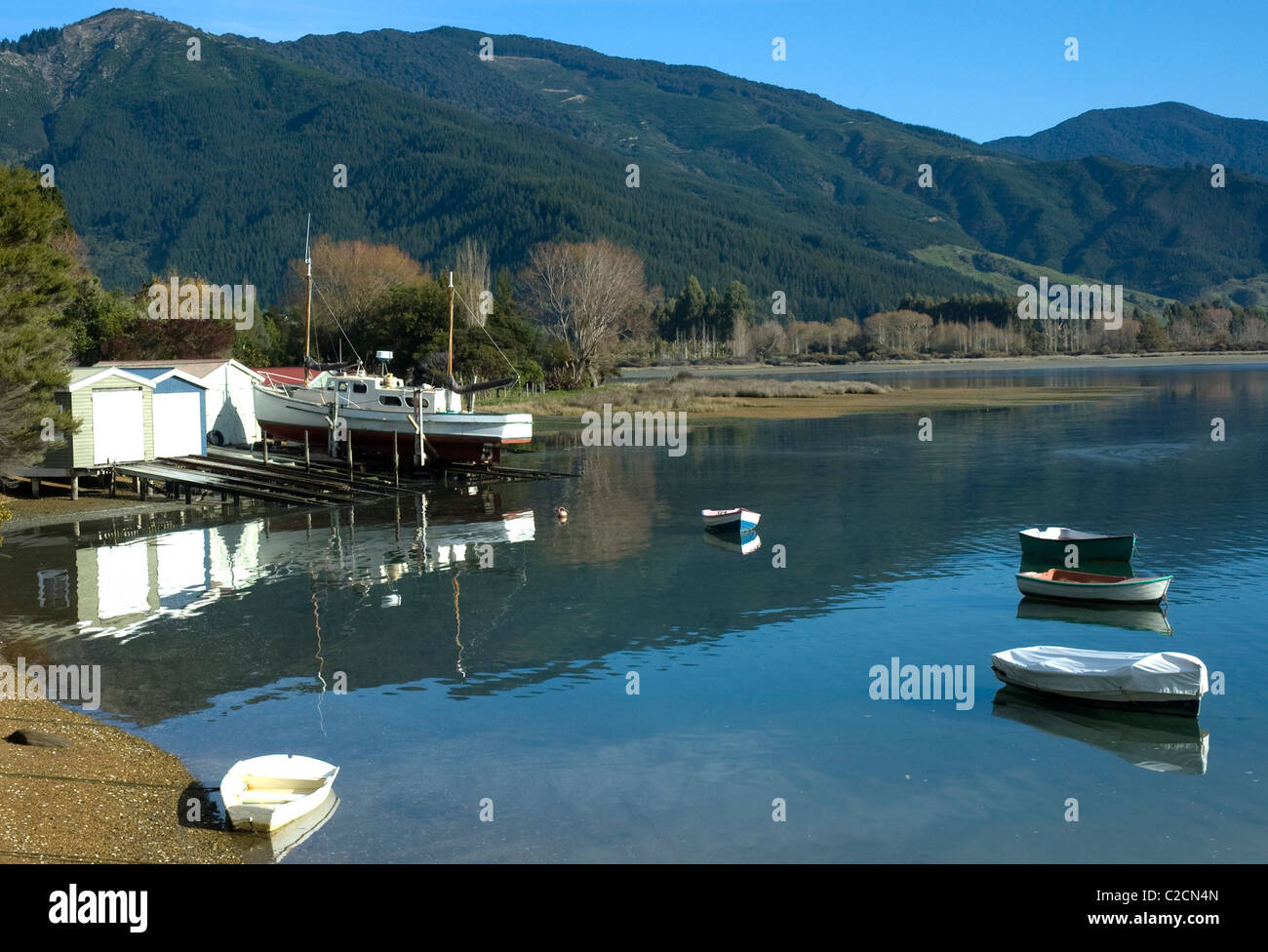 Maori south island marlborough sound hi-res stock photography and ...