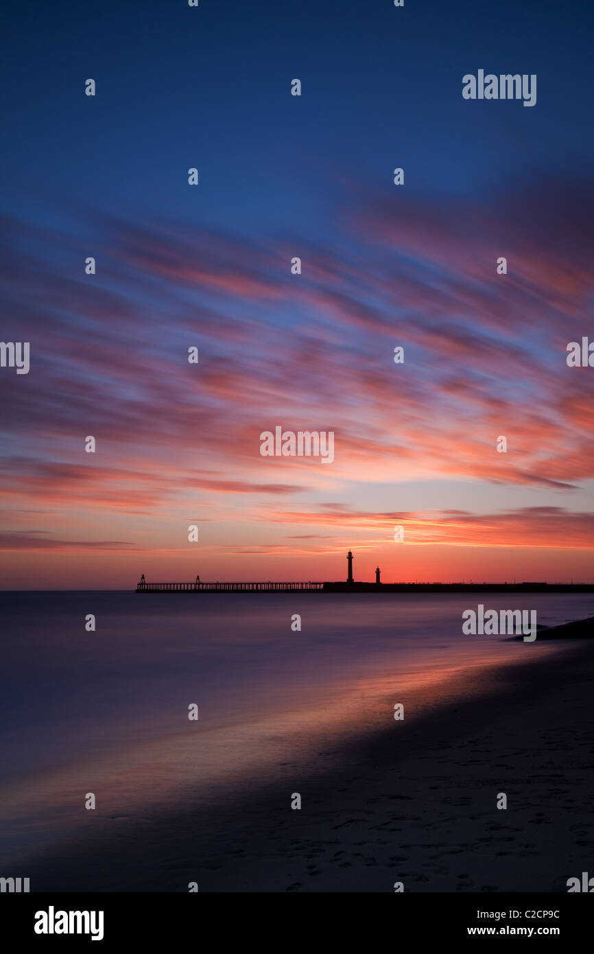 Whitby harbor at sunset hi-res stock photography and images - Alamy