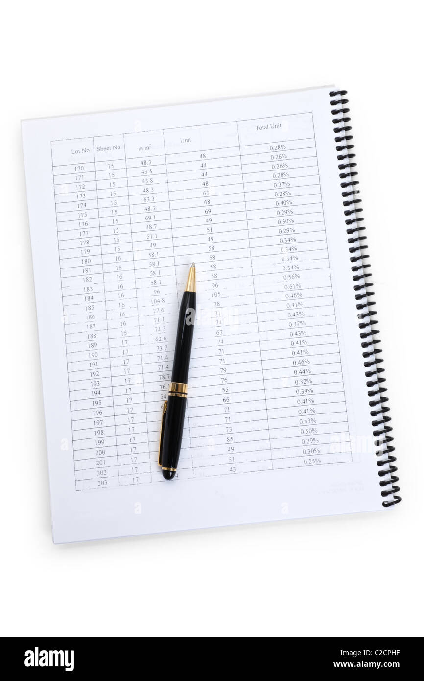 Paper document file isolated Cut Out Stock Images & Pictures - Alamy
