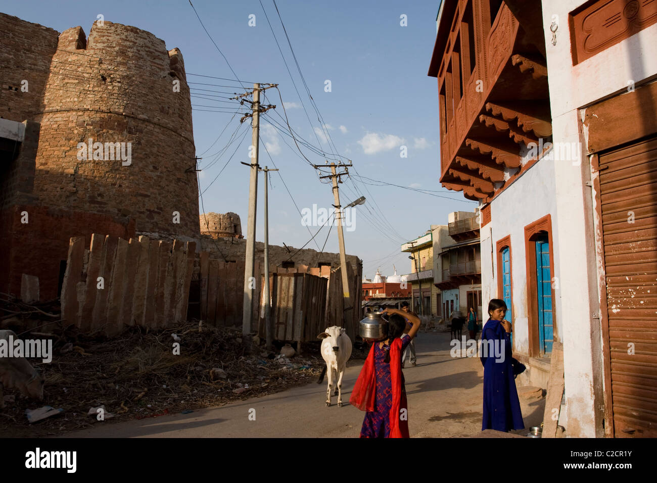 Street scene in Phalodi Stock Photo - Alamy
