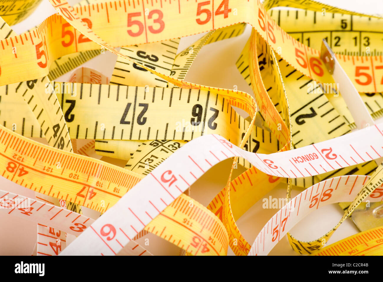 Tape Measure with white background Stock Photo - Alamy