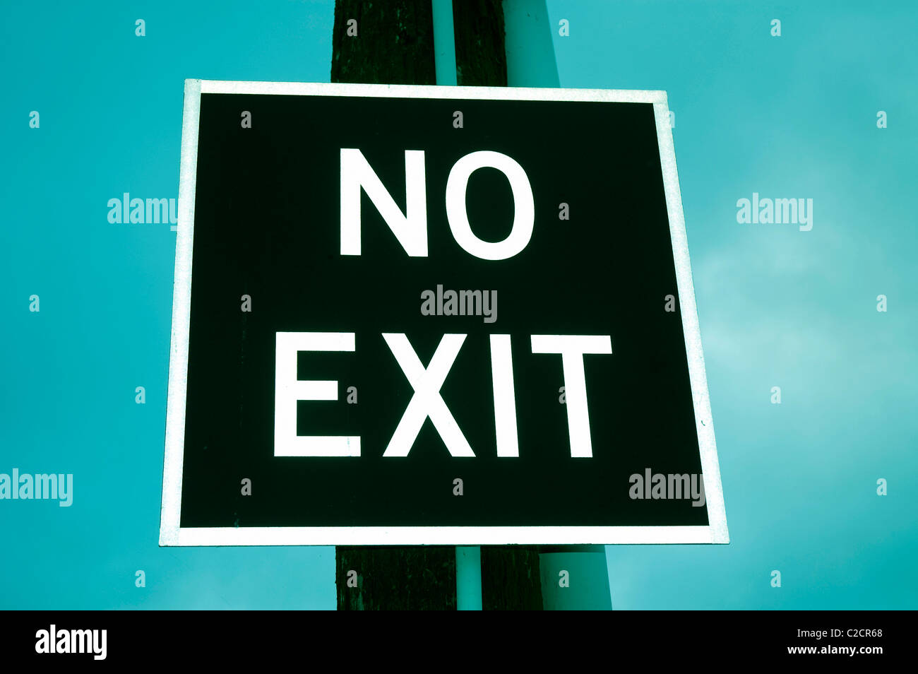 No Exit Sign Stock Photo - Alamy