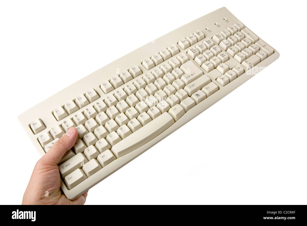 computer keyboard with white background Stock Photo - Alamy