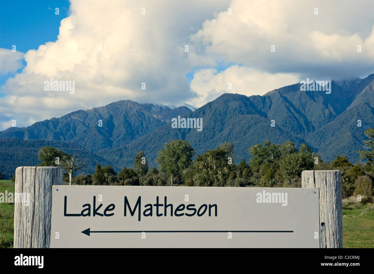 Lake Matheson, South Island. New Zealand Stock Photo - Alamy