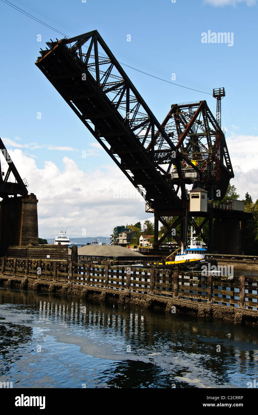 Ship canal bridge seattle hi-res stock photography and images - Alamy