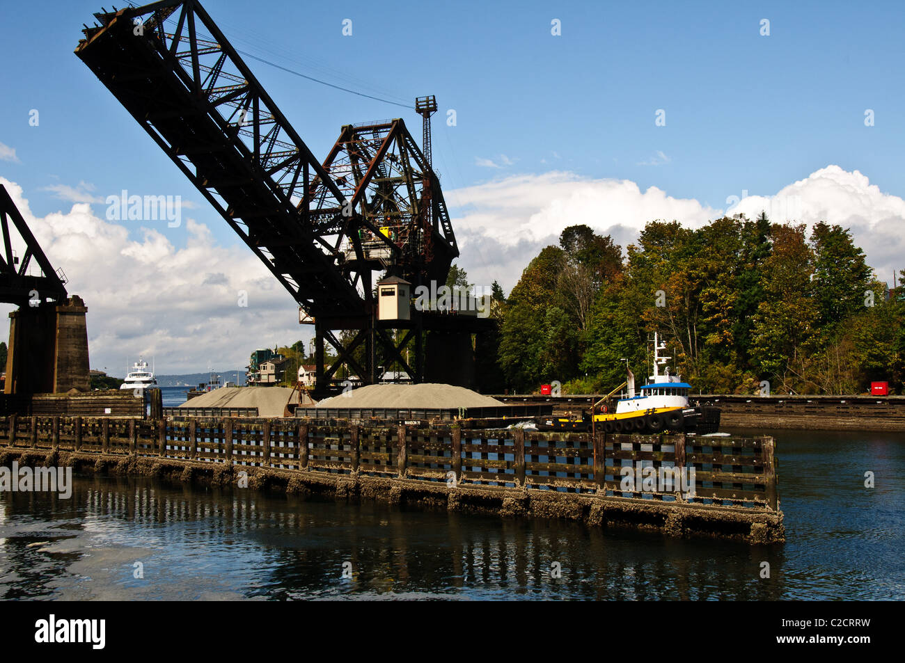 Hiram M Chittenden Locks, Lake Washington Ship Canal, Ballard, Seattle ...